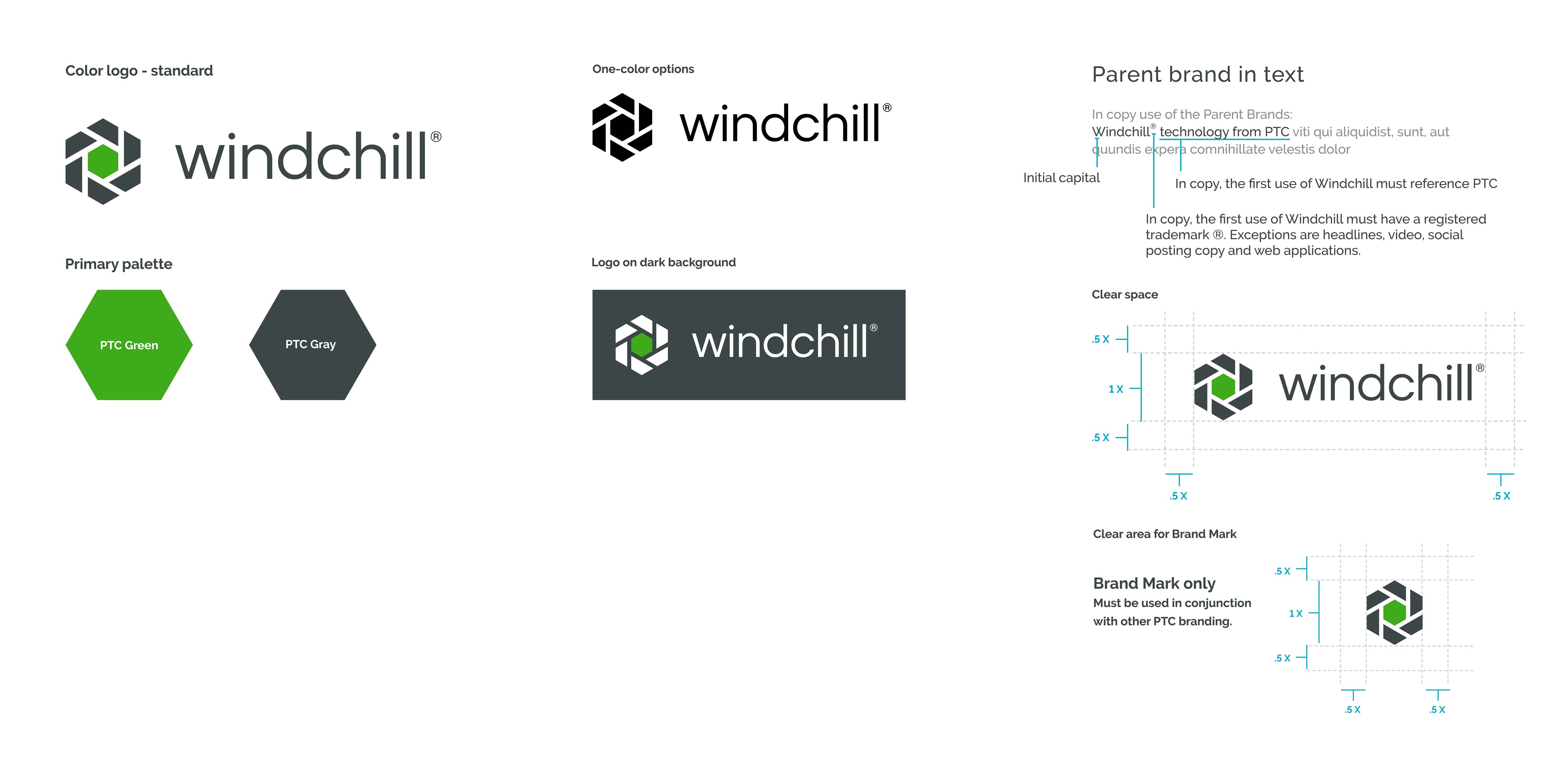 Windchill | Parent Brand | Logotypes | Our Visual System | PTC Brand Guide